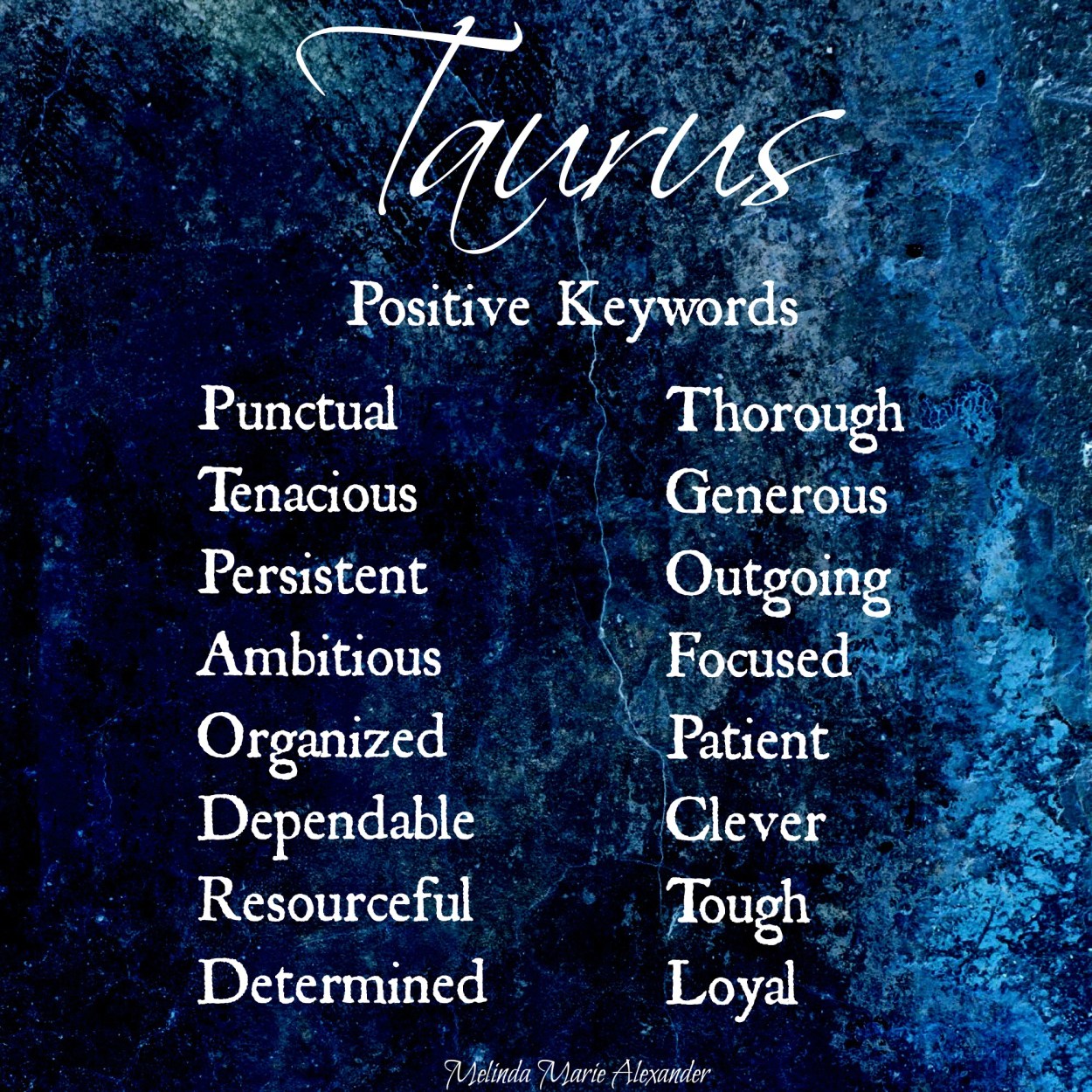 Zodiac Trait: Keywords | Melinda Marie Alexander